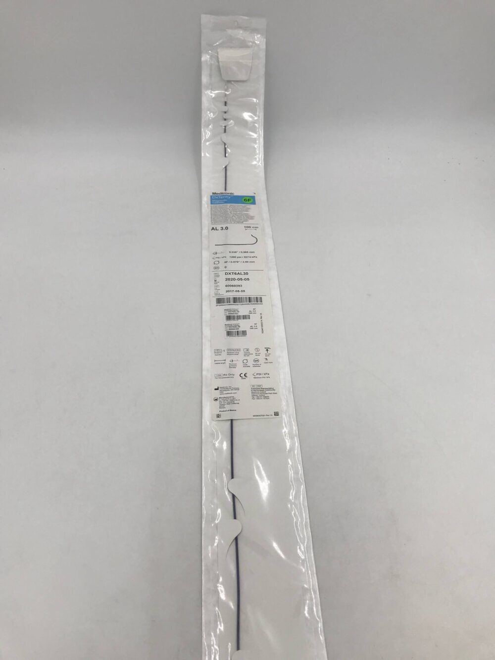 Medtronic DXT6AL30 DxTerity Diagnostic Catheter AL 3.0 6F 100cm (X ...