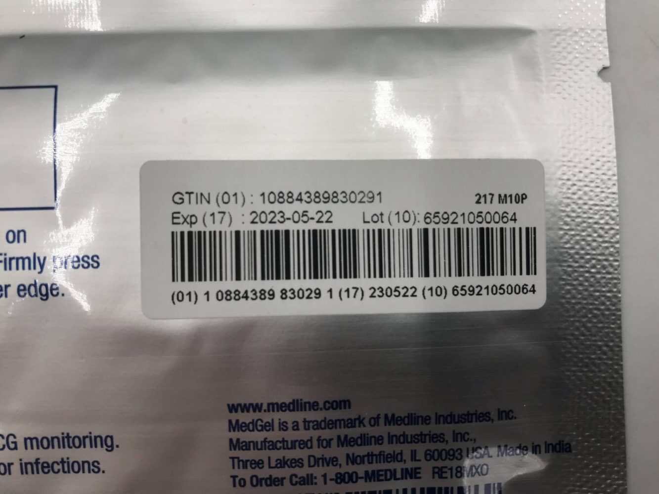 MEDTRONIC MDSM611405 Medgel ECG Electrode General Monitoring, Tape (5 ...