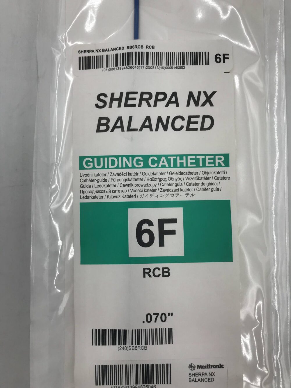 Medtronic SB6RCB Sherpa NX Balanced Guiding Catheter RCB 6F 100cm (X ...