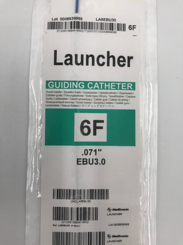 Medtronic LA6EBU30 Launcher Guiding Catheter EBU3.0 6F 100cm (X) - GB ...