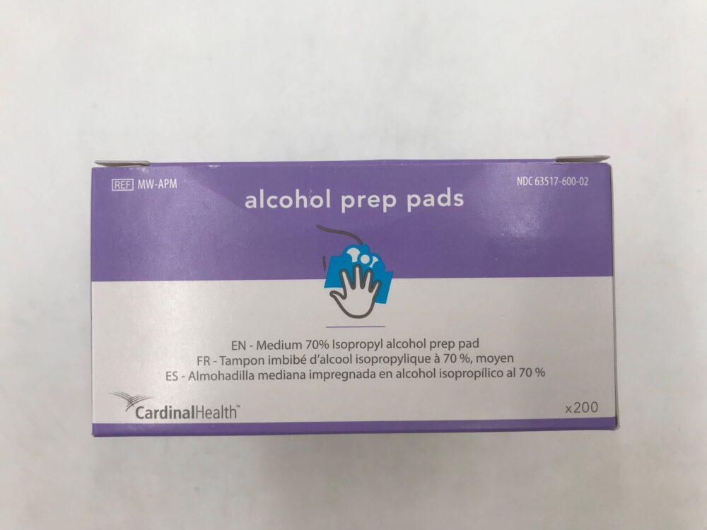 CARDINAL HEALTH MW-APM Medium 70% Isopropyl Alcohol Prep Pads (200/Box ...
