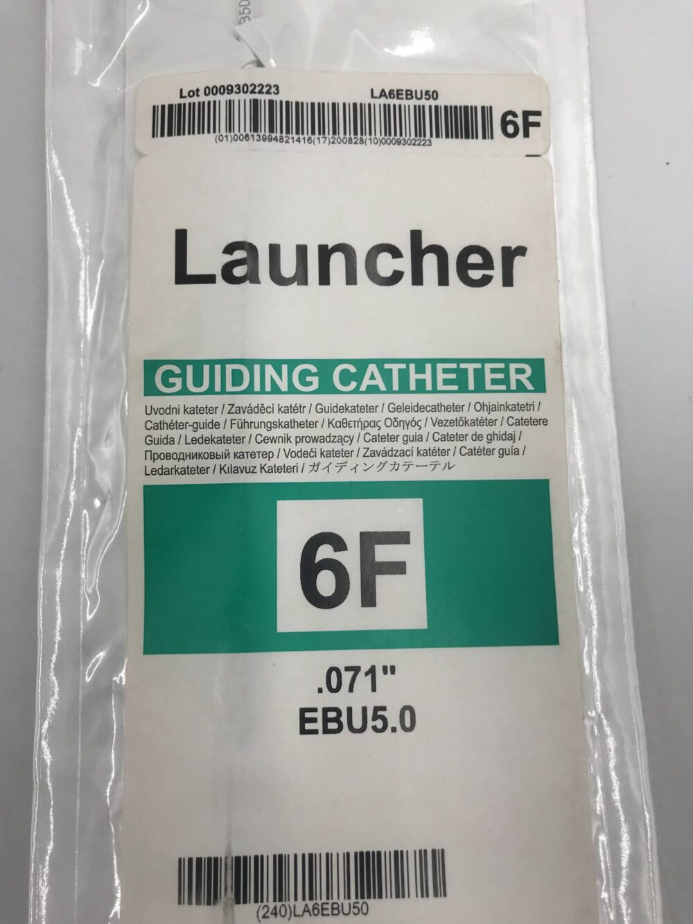 Medtronic LA6EBU50 Launcher Guiding Catheter EBU5.0 6F 100cm (X) - GB ...