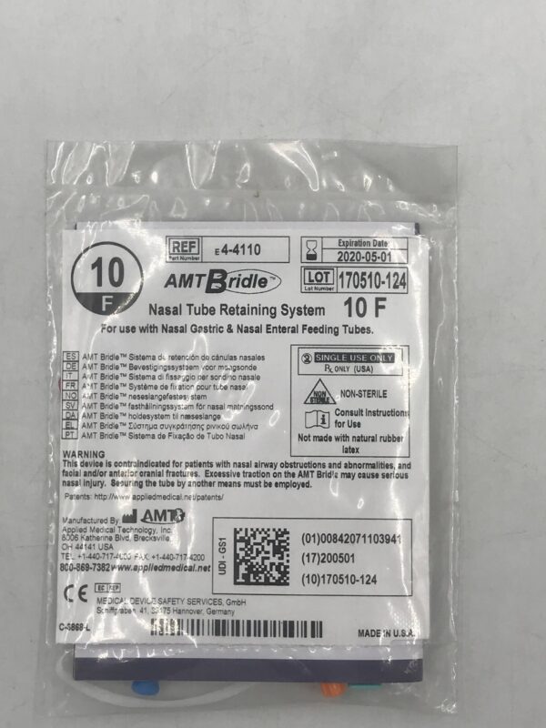 Applied Medical E4-4110 AMT Bridle Nasal Tube Retaining System 10F (X ...