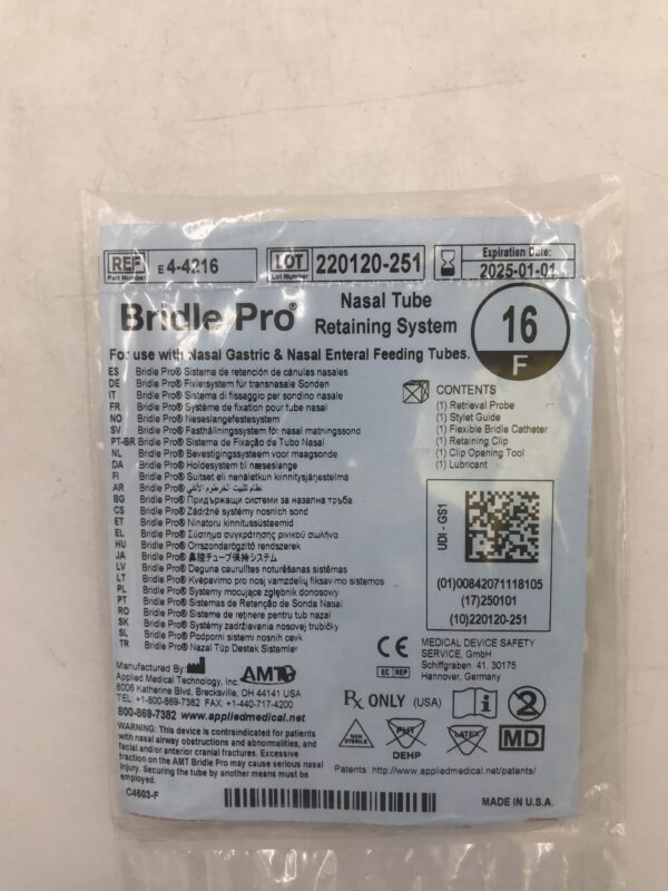 Applied E4-4216 Bridle Pro Nasal Tube Retaining System 16F - GB TECH USA