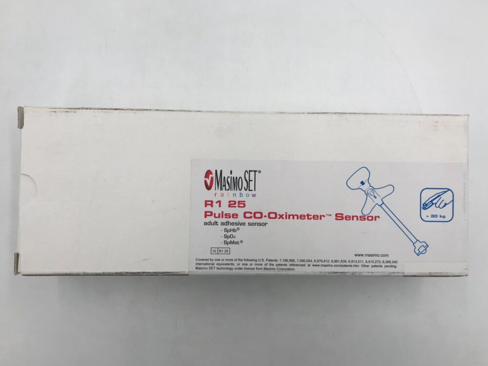 MASIMO 2416 Rainbow R1 25 Adult Adhesive Pulse CO-Oximeter Sensor >30kg ...