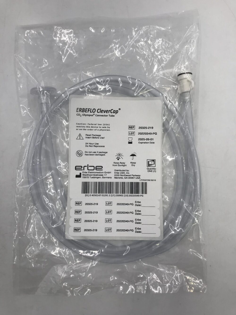 ERBE 20325-219 CleverCap CO2 Olympus Connector Tube – GB TECH USA