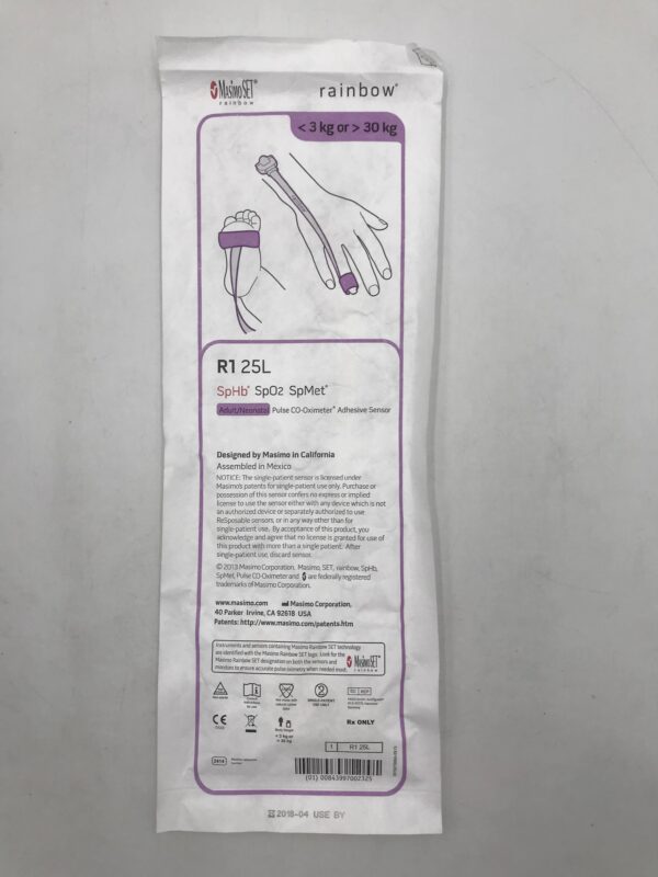 MASIMO 2414 Rainbow R1 25L SpHb SpO2 SpMet Adult/Neonatal Pulse CO ...