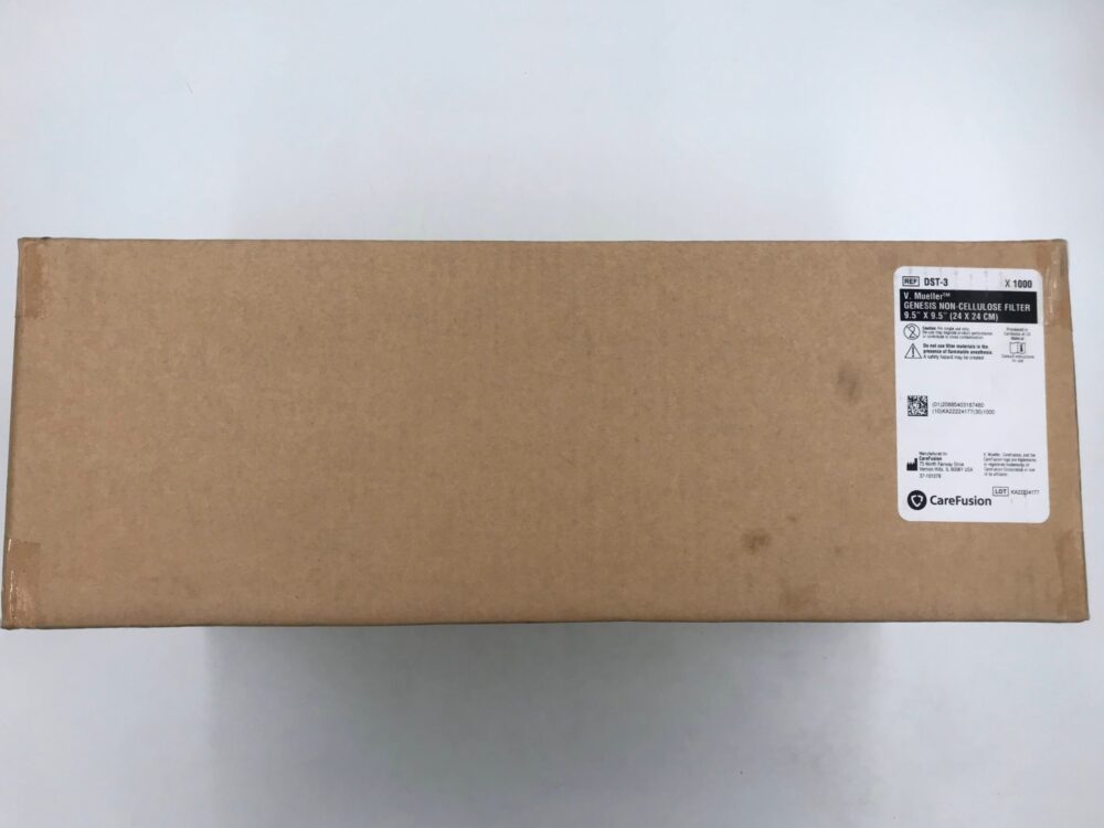 CareFusion DST-3 V. Mueller Genesis Non-Cellulose Filter 9.5x9.5in ...