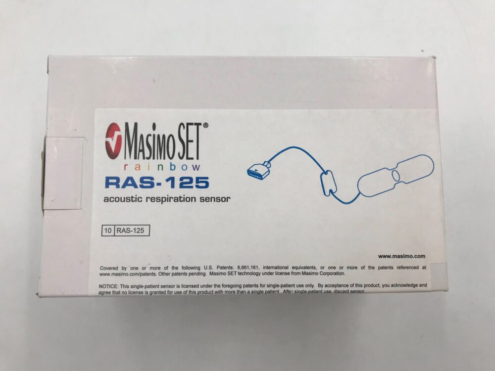 MASIMO 2759 Rainbow RAS-125 Acoustic Respiration Sensor (10/Box) - GB ...