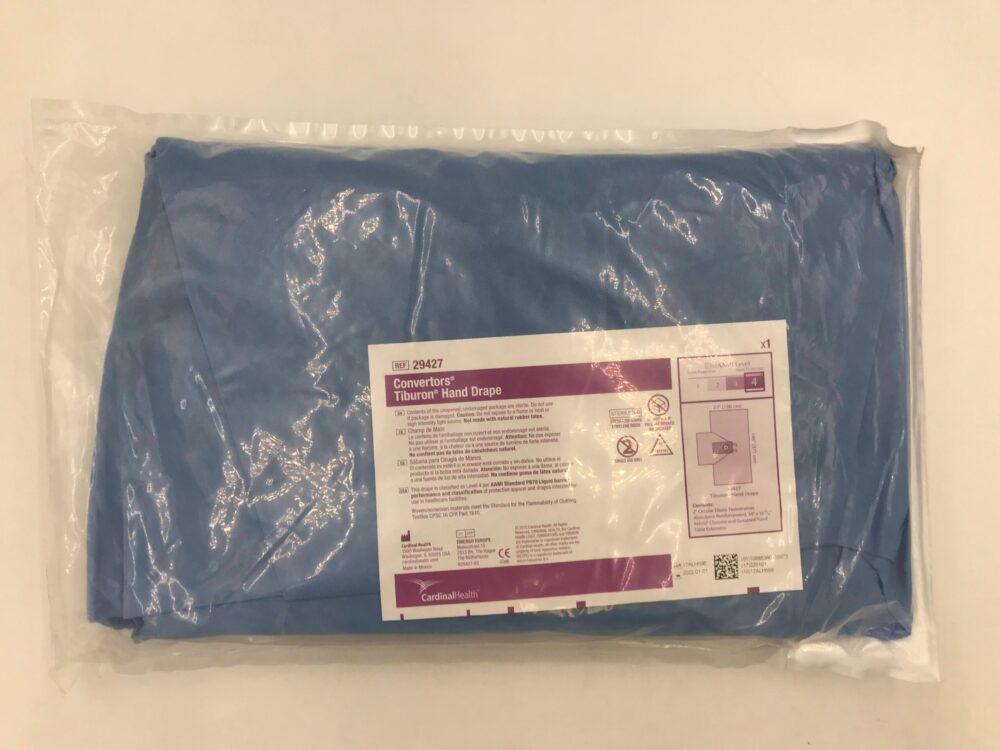 CARDINAL HEALTH 29427 Convertors Tiburon Hand Drape AAMI Level 4 ...