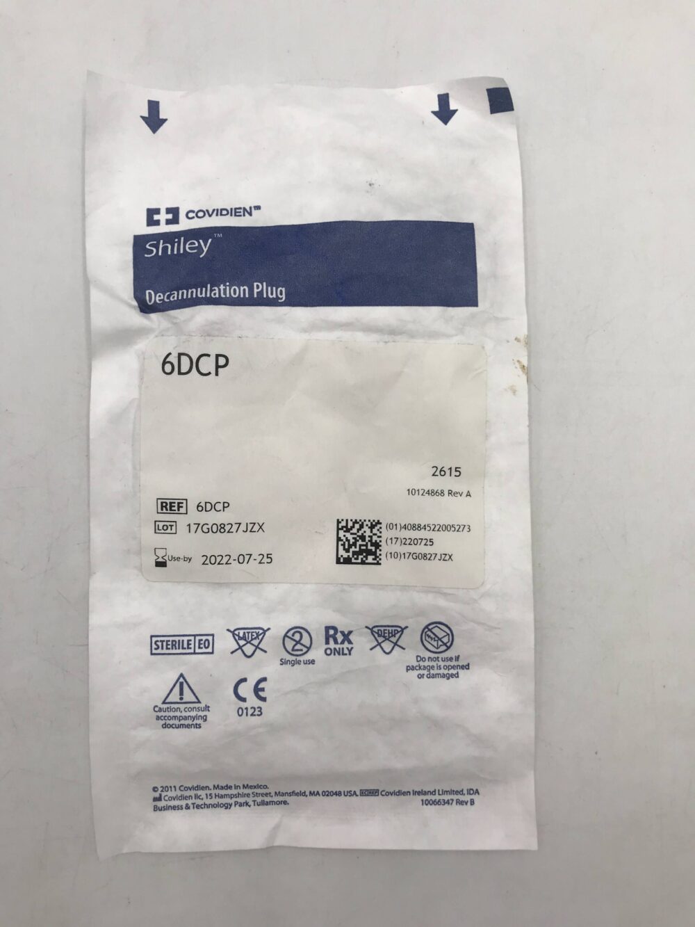 COVIDIEN 6DCP Shiley Decannulation Plug (X) - GB TECH USA