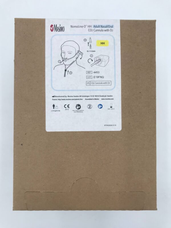 MASIMO 4453 NomoLine-O HH Adult Nasal/Oral CO2 Cannula w/ O2 (25/Box)(X ...