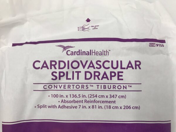 Cardinal Health 9155 Cardiovascular Split Drape Convertors Tiburon ...
