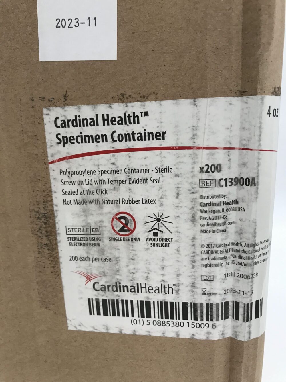 Cardinal Health C13900A Specimen Container (200/Case) (X) - GB TECH USA