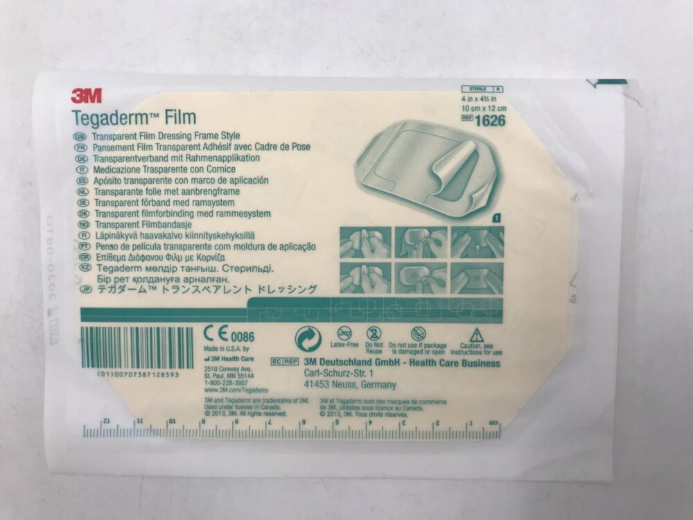 3M 1626 Tegaderm Film Transparent Film Dressing Frame Style (10/Lot) (X ...