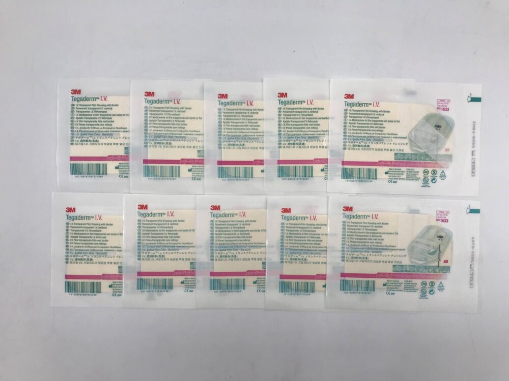3M 1633 Tegaderm I.V. Film Dressing with Border 2-3/4in x 3-1/4in (10 ...