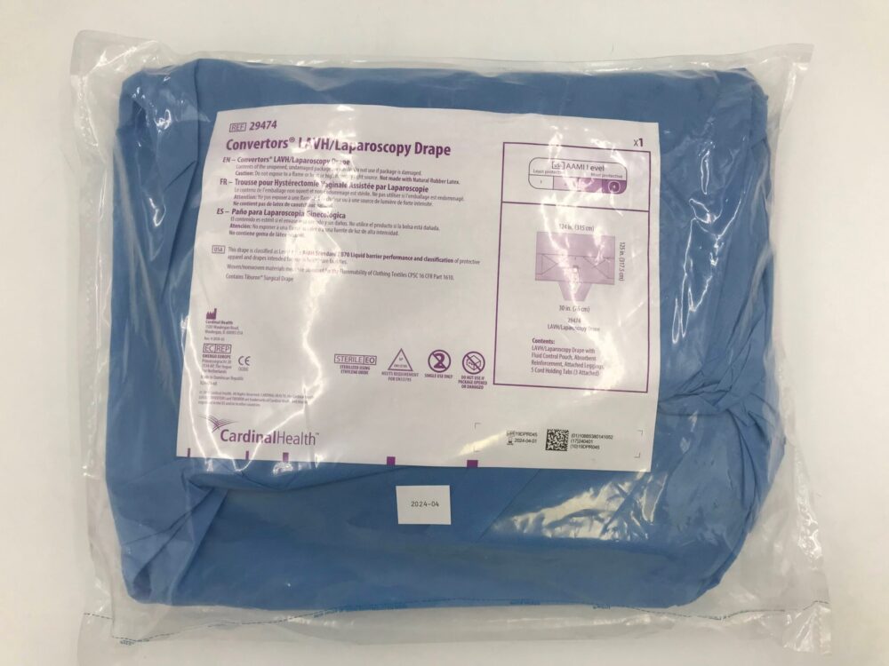 CARDINAL HEALTH 29474 Convertors LAVH/Laparoscopy Drape AAMI Level 4 ...