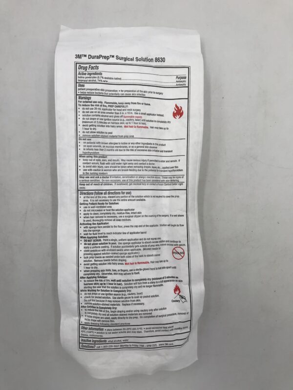 3M 8630 DuraPrep surgical Solution 0.9fl oz (26ml) - GB TECH USA