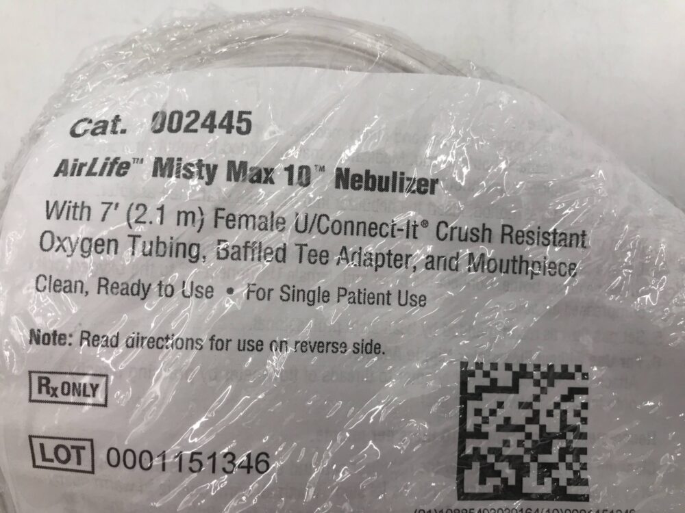 CareFusion 002445 AirLife Misty Max 10 Nebulizer with 7" (2.1m) Female ...