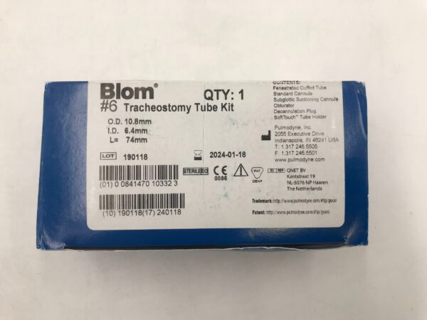 PULMODYNE 313-50-060 Blom Tracheostomy Tube Kit #6 (X) – GB TECH USA