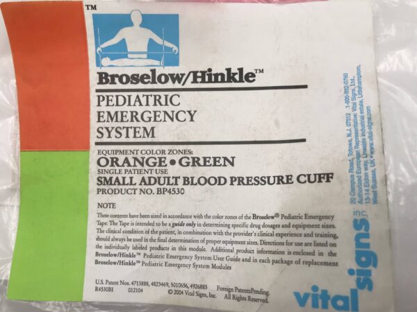 Vital Signs BP4530 Broselow/Hinkle Pediatric Emergency System Small ...