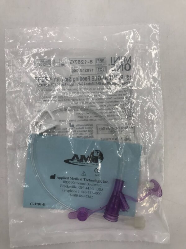 Applied Medical 8-1257G Mini One 12″ Right Angle Feeding Set with Set ...