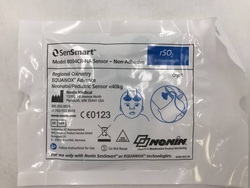 Nonin Medical 8004CB-NA SenSmart Sensor Non-Adhesive Neonatal/Pediatric