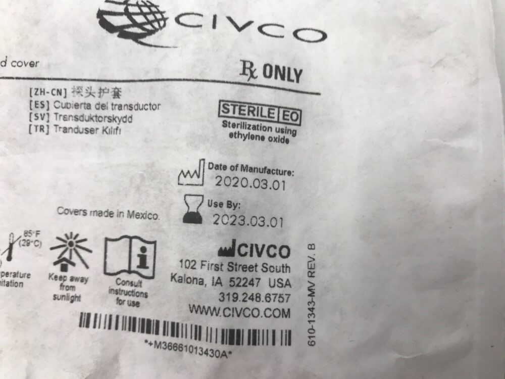 Civco 610-1343 Civ-Flex Transducer Cover (X) - GB TECH USA