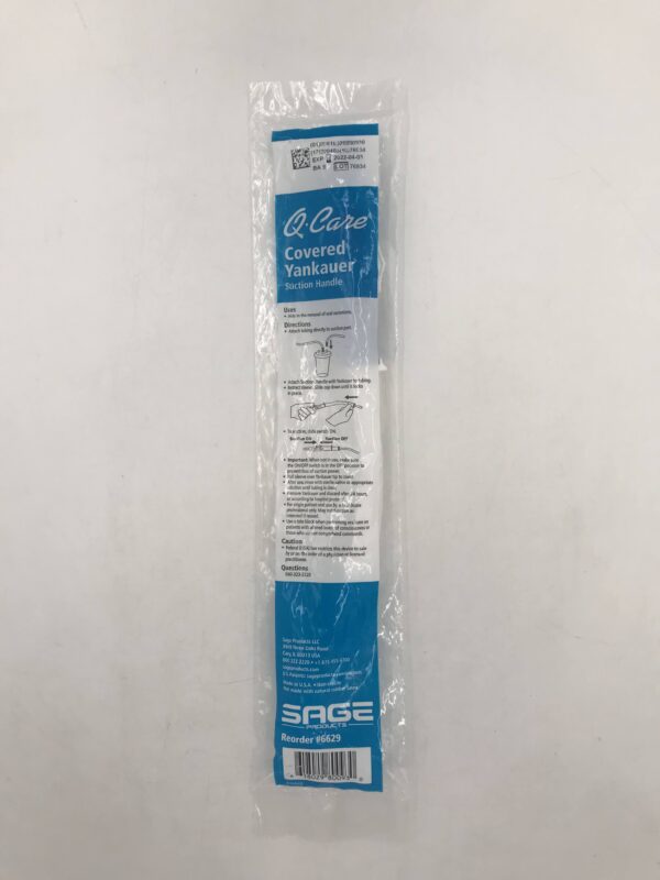 Sage 6629 Q•Care Covered Yankauer Suction Handle (X) - GB TECH USA