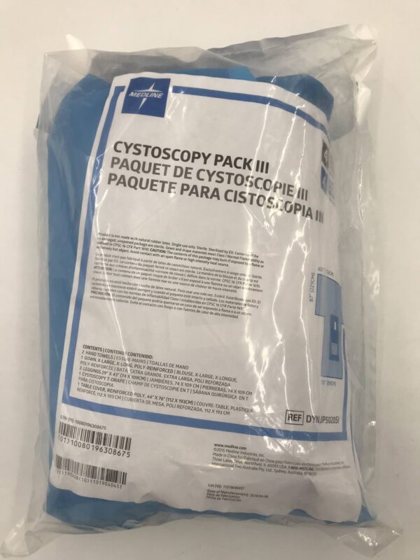 MEDLINE DYNJP5020SI Cystoscopy Pack III Level 4, 87″ x 60″x 35″ - GB ...