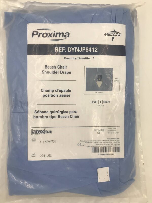 Medline DYNJP8412 Proxima Beach Chair Shoulder Drape Level 4 Drape 105 ...