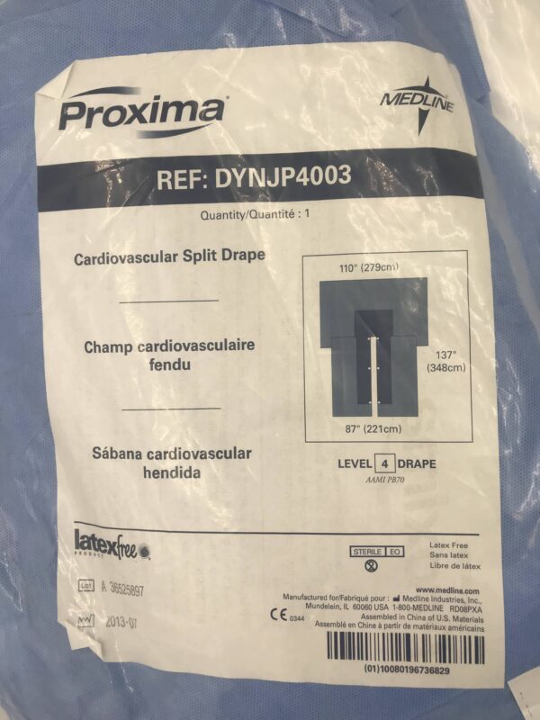 MEDLINE DYNJP4003 Proxima Cardiovascular Split Drape Level 4 ...