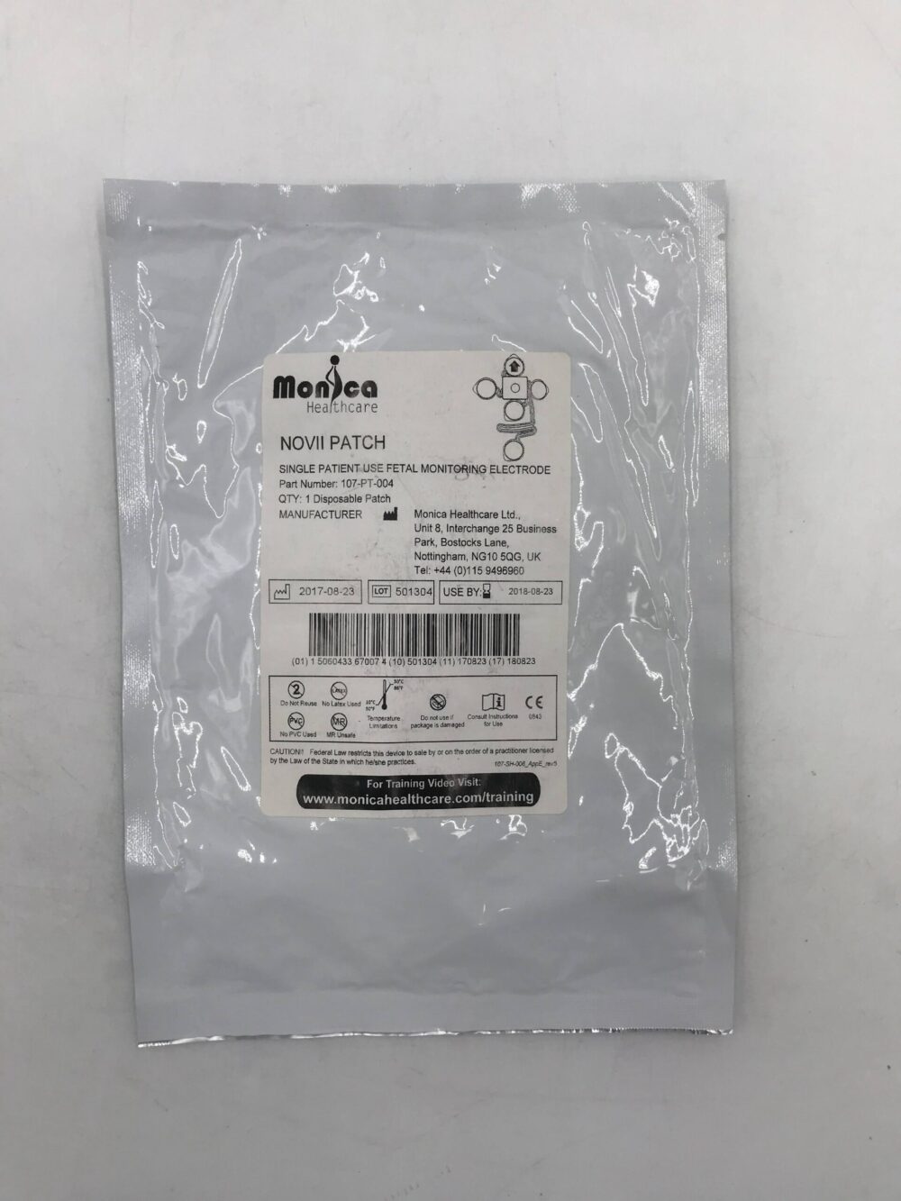 Monica Healthcare 107-PT-004 Novii Patch Single Patient Use Fetal ...