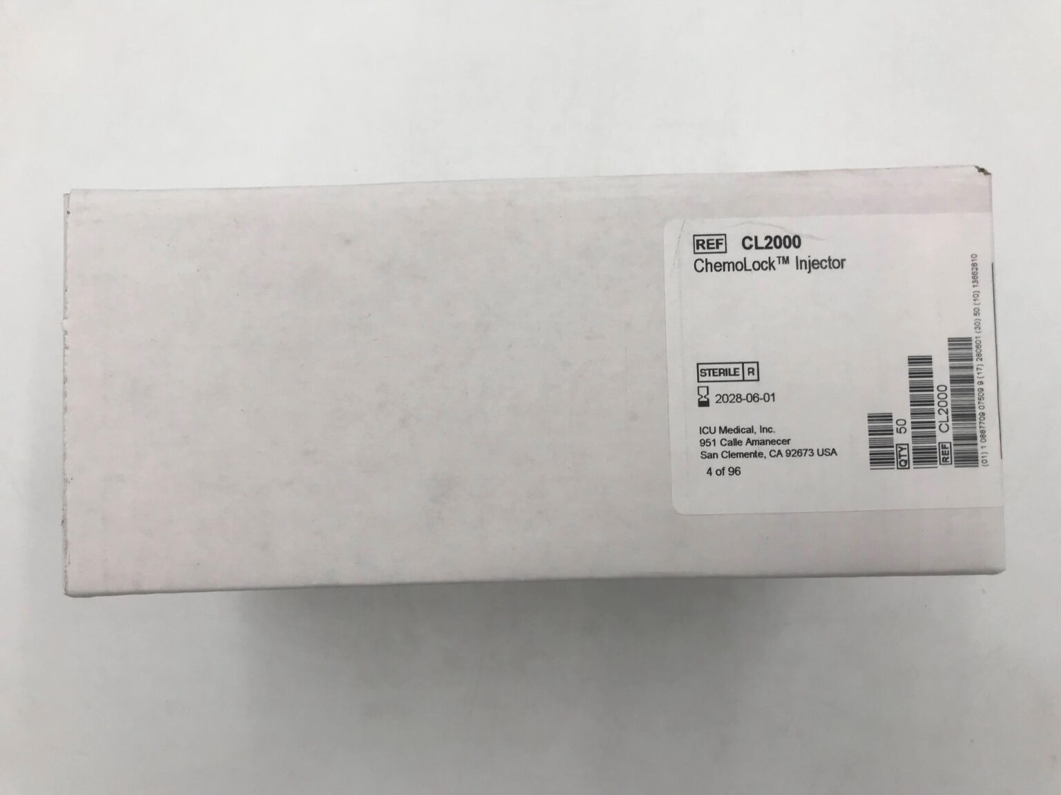 ICU MEDICAL CL2000 ChemoLock Injector (50/Box) - GB TECH USA