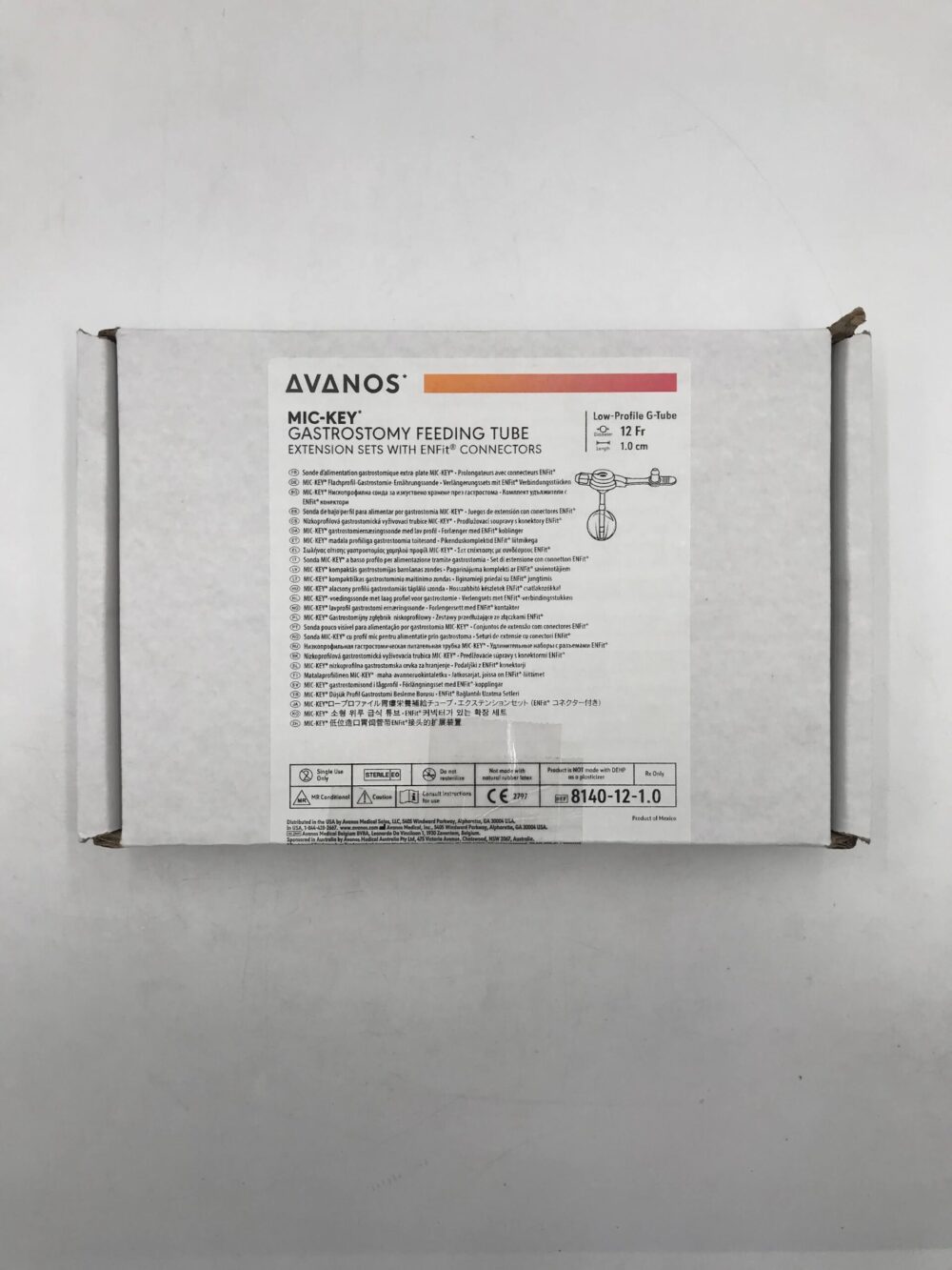 Avanos 8140-12-1.0 Mic-Key* Gastrostomy Feeding Tube Extension Sets ...