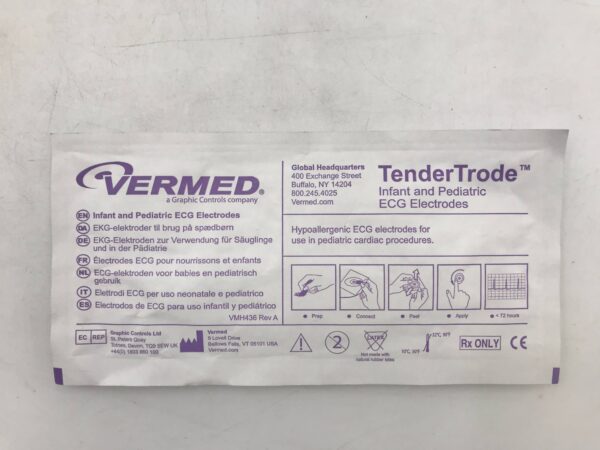 Graphic Controls A10001 Vermed TenderTrode Infant and Pediatric ECG ...
