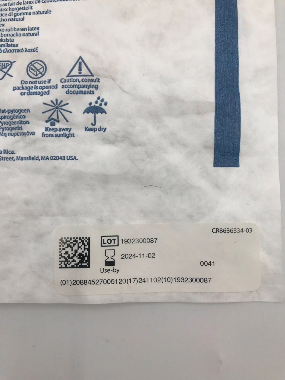 COVIDIEN 8888160341 Argyle Umbilical Vessel Catheter Single Lumen 5Fr ...