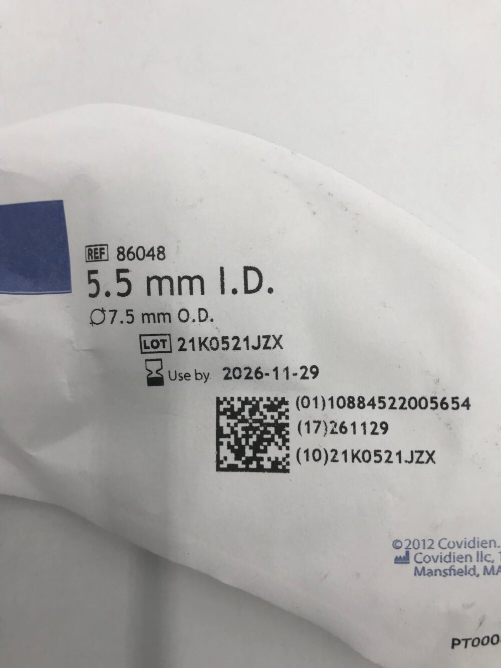 Covidien 86048 Shiley Lo-Pro Oral/Nasal Tracheal Tube Cuffed Murphy Eye ...