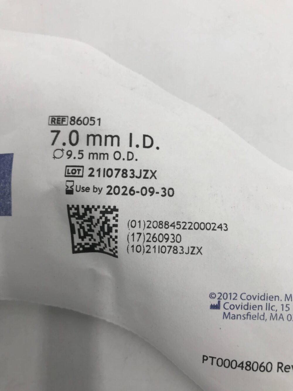 Covidien 86051 Shiley Lo-Pro Oral/Nasal Tracheal Tube Cuffed Murphy Eye ...