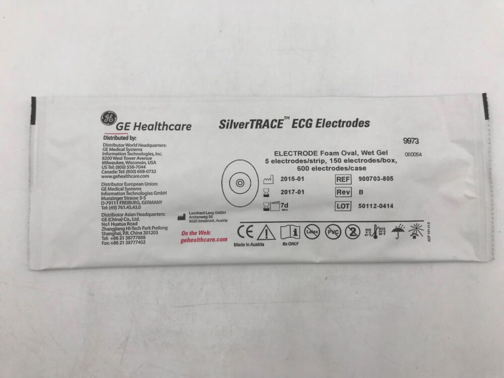 LEONHARD/GE Healthcare 900703-805 SilverTRACE ECG Electrode Foam Oval ...