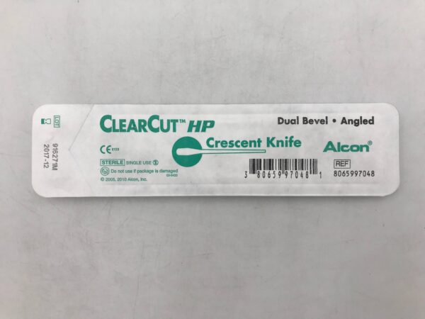 ALCON 8065997048 ClearCut HP Crescent Knife Dual Bevel, Angled (X) - GB ...