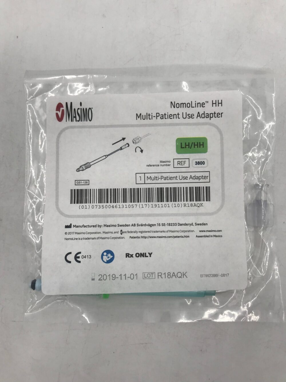 MASIMO 3800 NomoLine HH Multi-Patient Use Adapter (X) - GB TECH USA