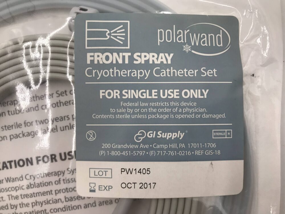 GI Supply Polar wand Front Spray Cryotherapy Catheter Set (X) - GB TECH USA
