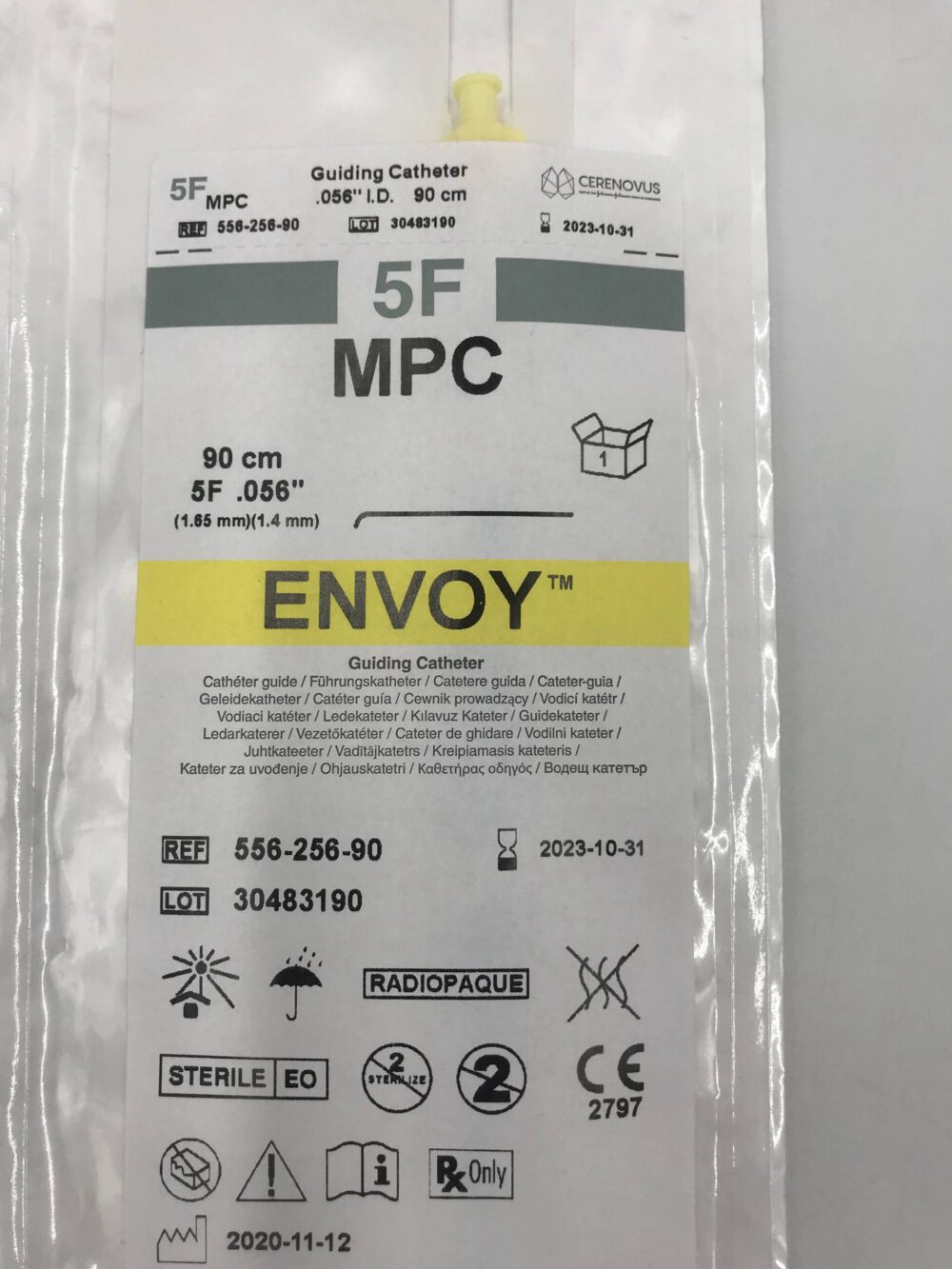 MEDOS 556-256-90 MPC Envoy 5F Guiding Catheter 0.056"I.D. 90cm (X) - GB TECH USA