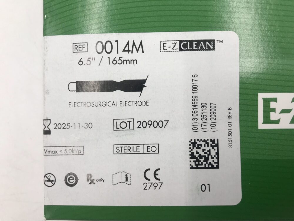 Megadyne 0014M E-Z Clean Electrosurgical Electrode 6.5" / 165mm (12/Box) - GB TECH USA