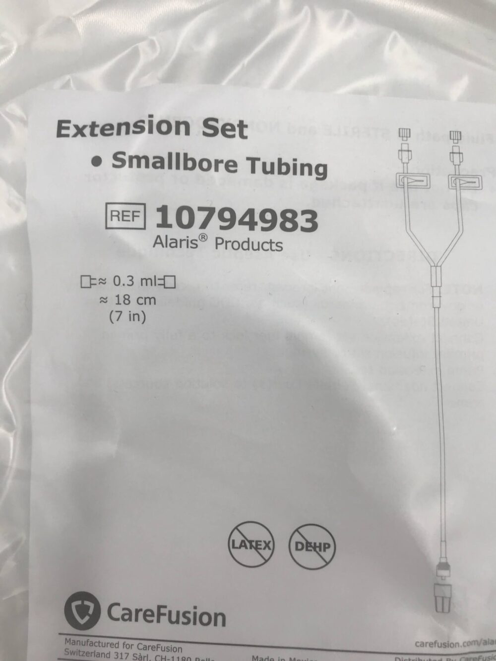 CAREFUSION 10794983 Extension Set Smallbore Tubing ≈0.3ml (X) – GB TECH USA