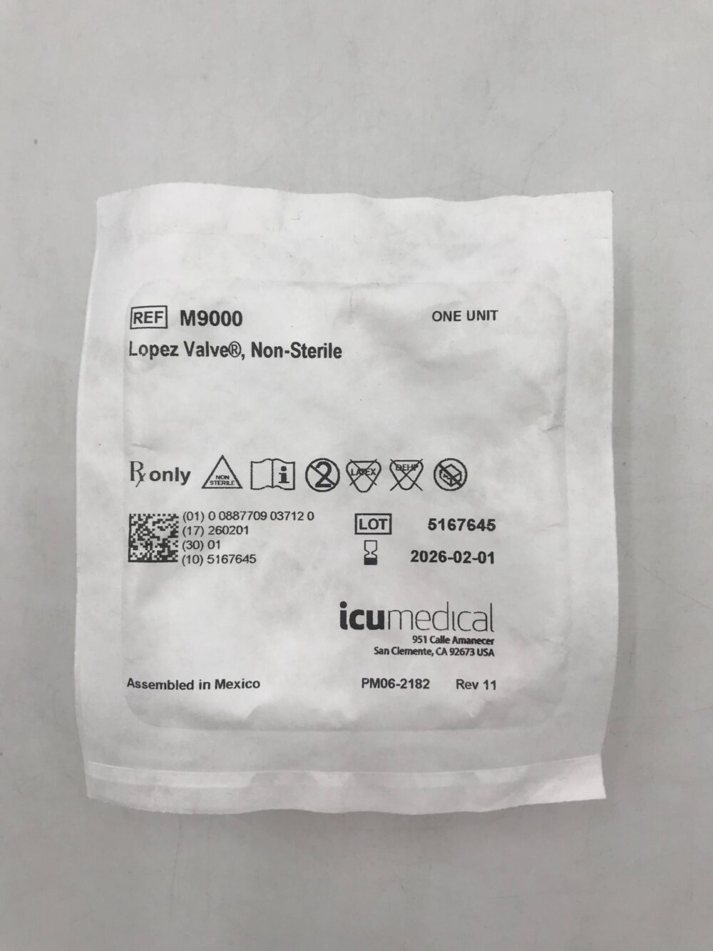 ICU MEDICAL M9000 Lopez Valve, Non-Sterile - GB TECH USA