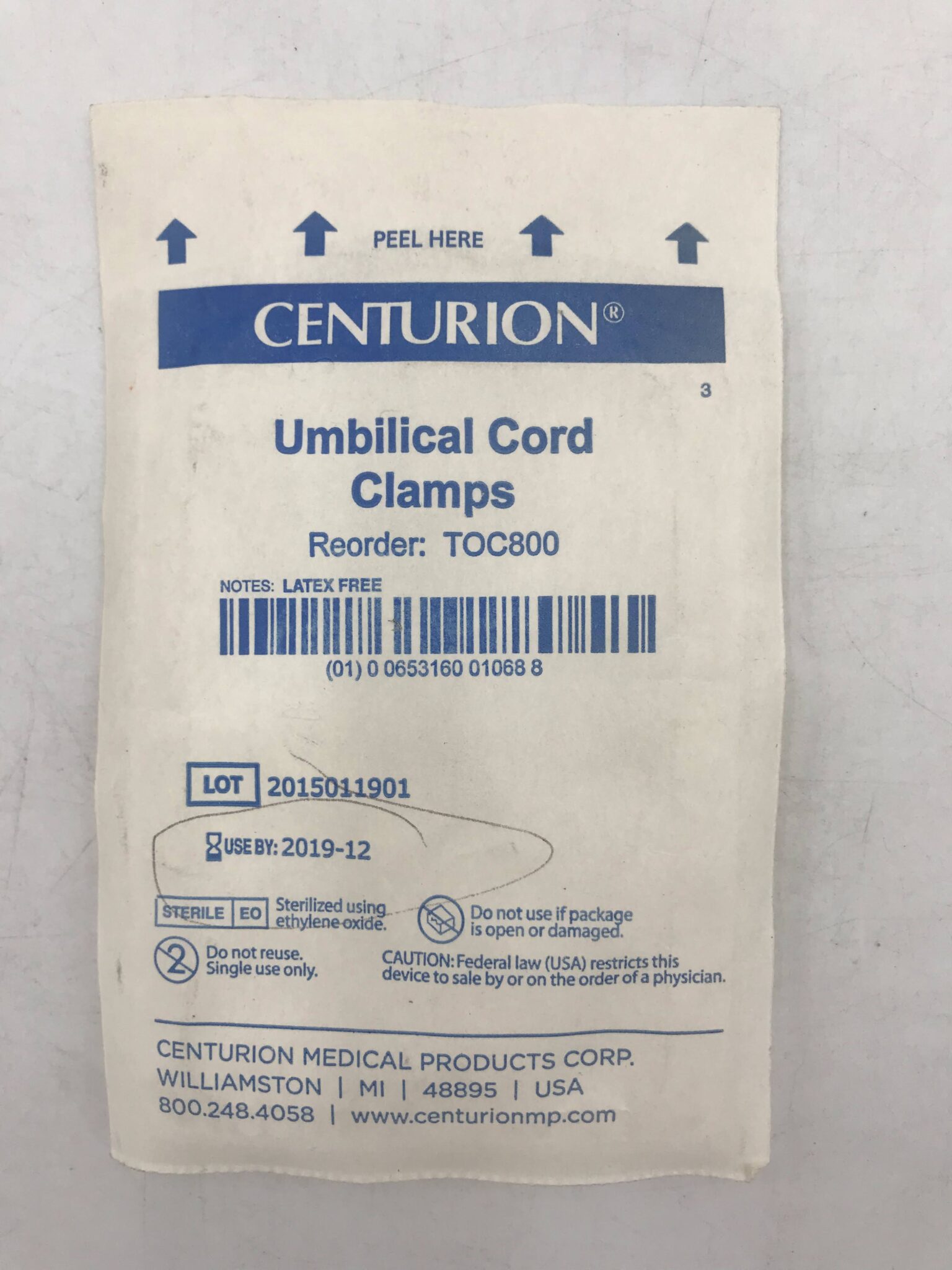 CENTURION TOC800 Umbilical Cord Clamps(X) - GB TECH USA