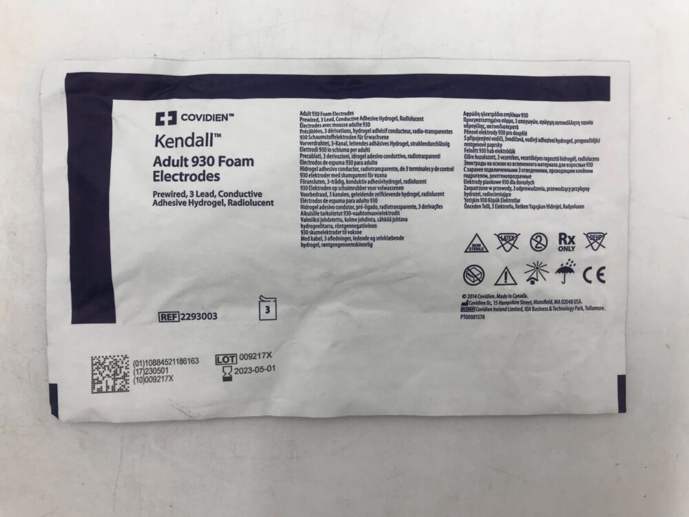 COVIDIEN 2293003 Kendall Adult 930 Foam Electrodes (3/Pkg) - GB TECH USA