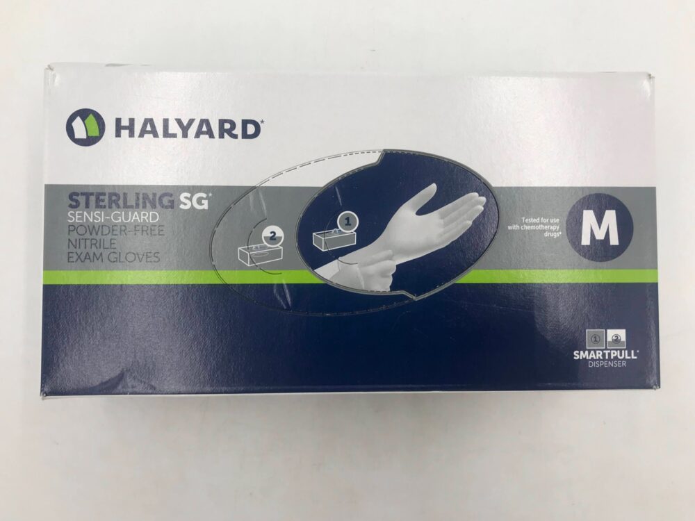 HALYARD 41659 Sterling SG Sensi-Guard Powder Free Nitrile Exam Gloves ...